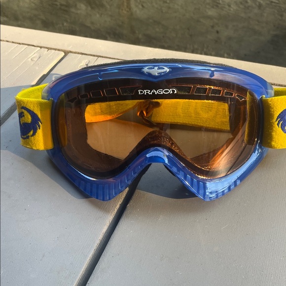 Dragon Goggles | Accessories | Kids Dragon Blue And Yellow Ski Goggles ...